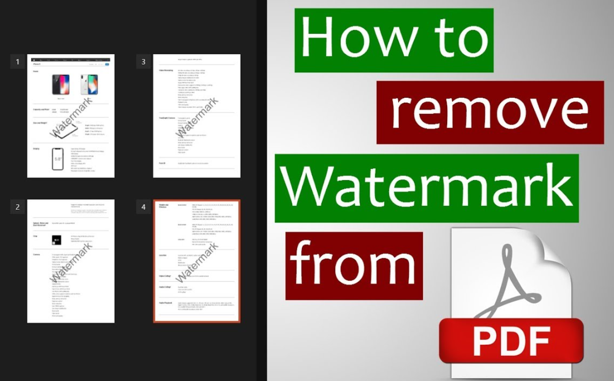 How to Remove Watermark from PDF: Learn the Best 3 Methods | MobileBD